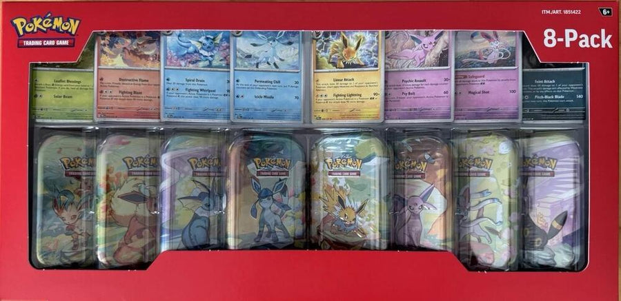 Buy Costco Prismatic Evolutions Mini Tin 8-Pack SV8.5 | Booster Pack ...